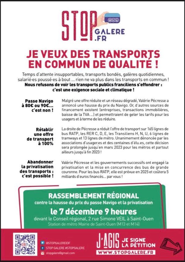 Stop à la dégradation des transports en commun | Osez-Fontenay